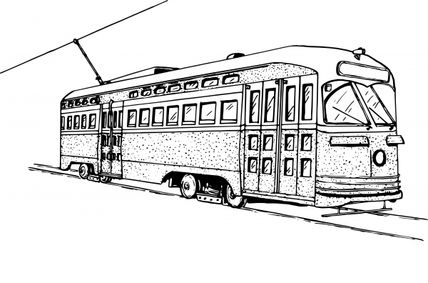 Vintage Street Car coloring page - ColouringPages