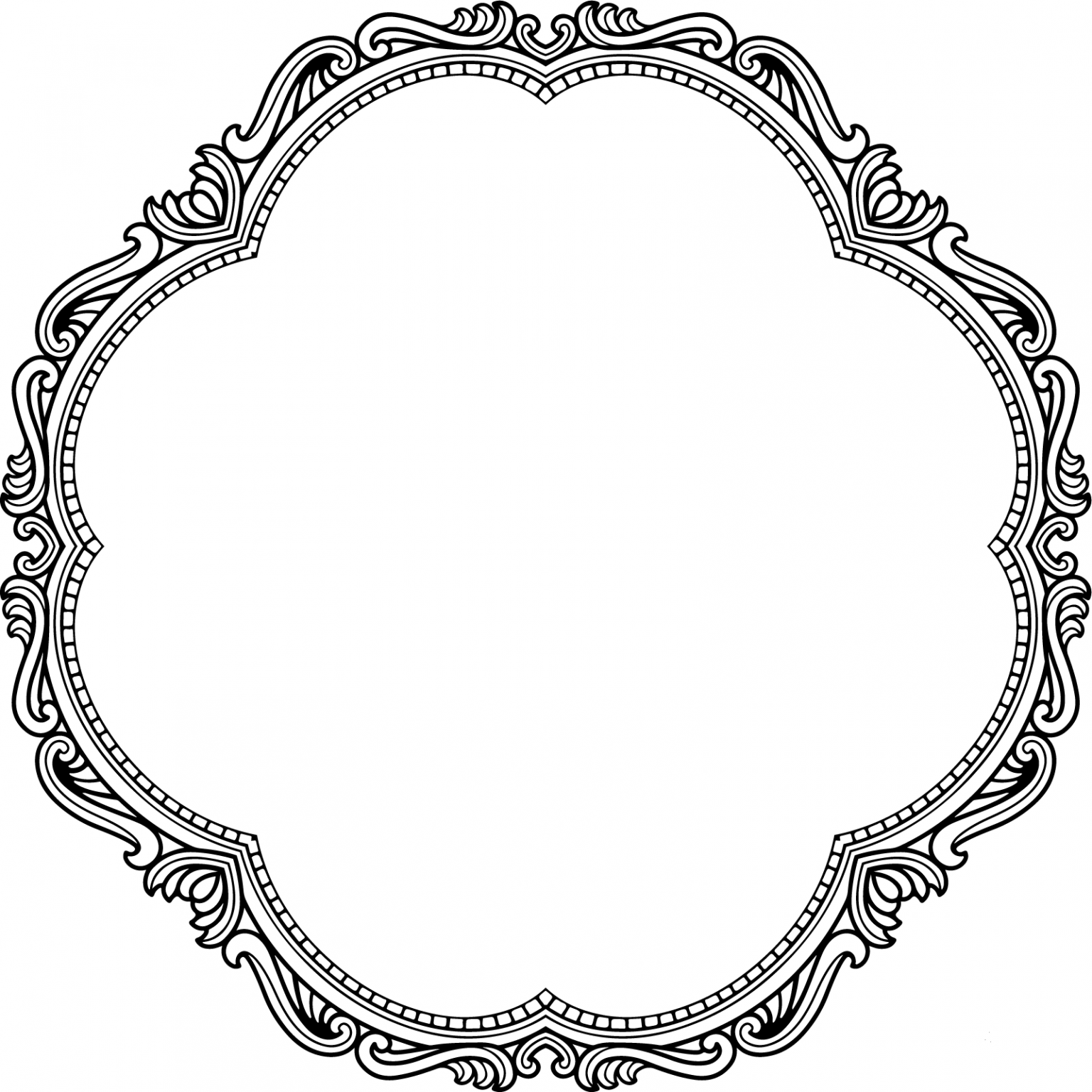 Vintage Style Frame coloring page - ColouringPages