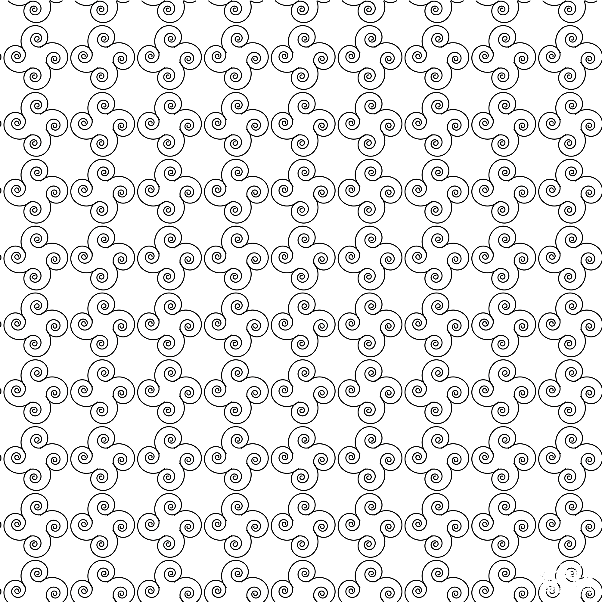 Vintage Swirl Ornaments Background coloring page - ColouringPages