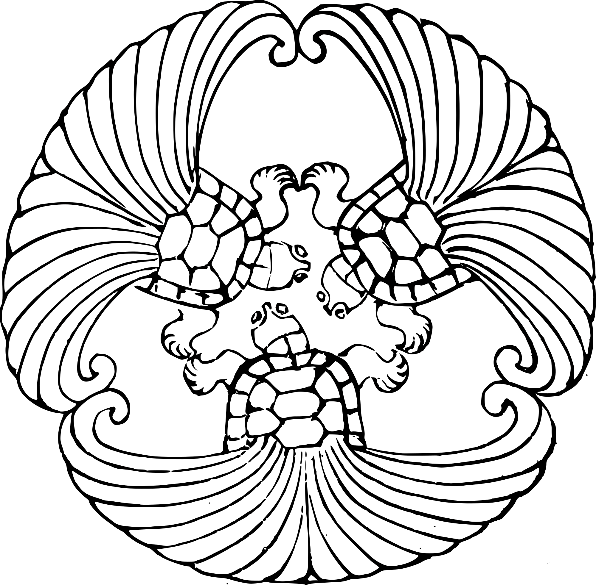 Vintage Turtles Spin coloring page - ColouringPages