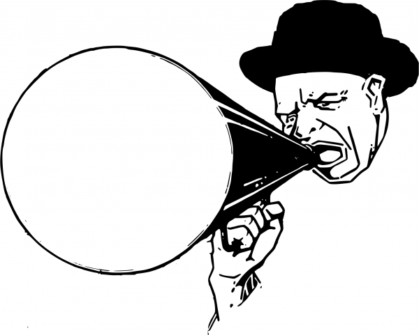 Vintage Yelling Man coloring page - ColouringPages