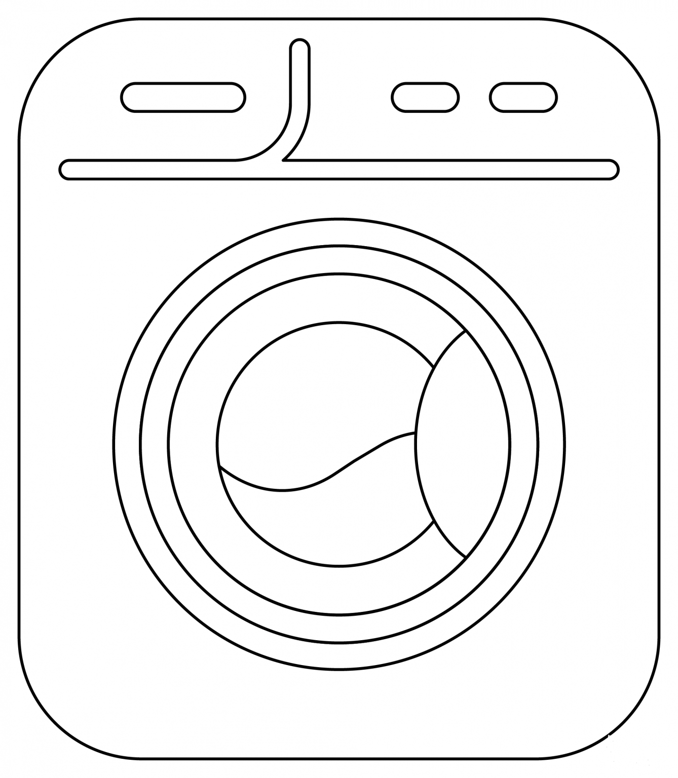 Washing Machine coloring page - ColouringPages