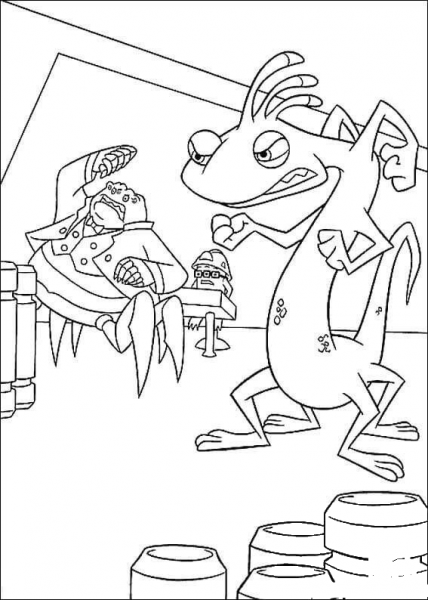 Waternoose and Randall coloring page - ColouringPages