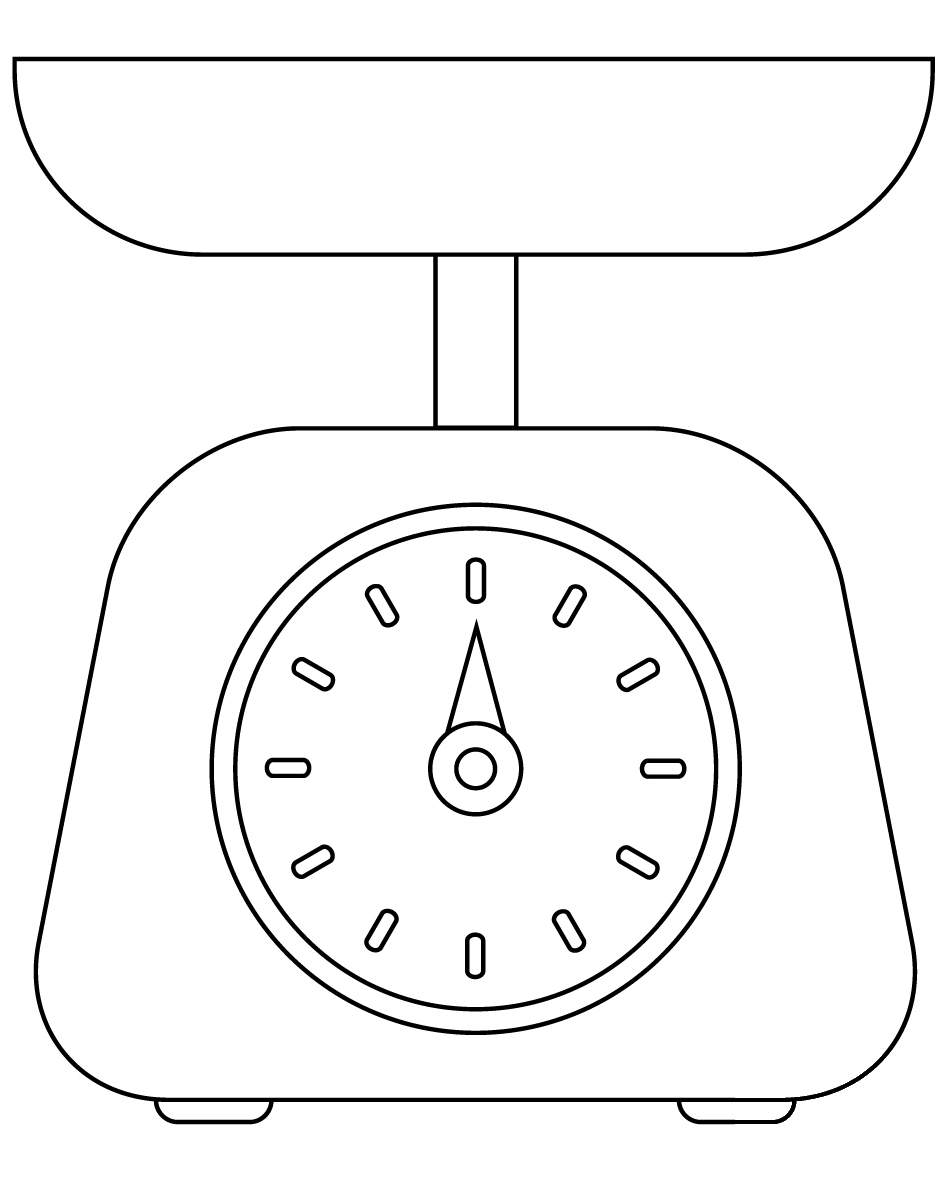 Weighing Scale Coloring Page ColouringPages Weighing Scale Coloring Page ColouringPages