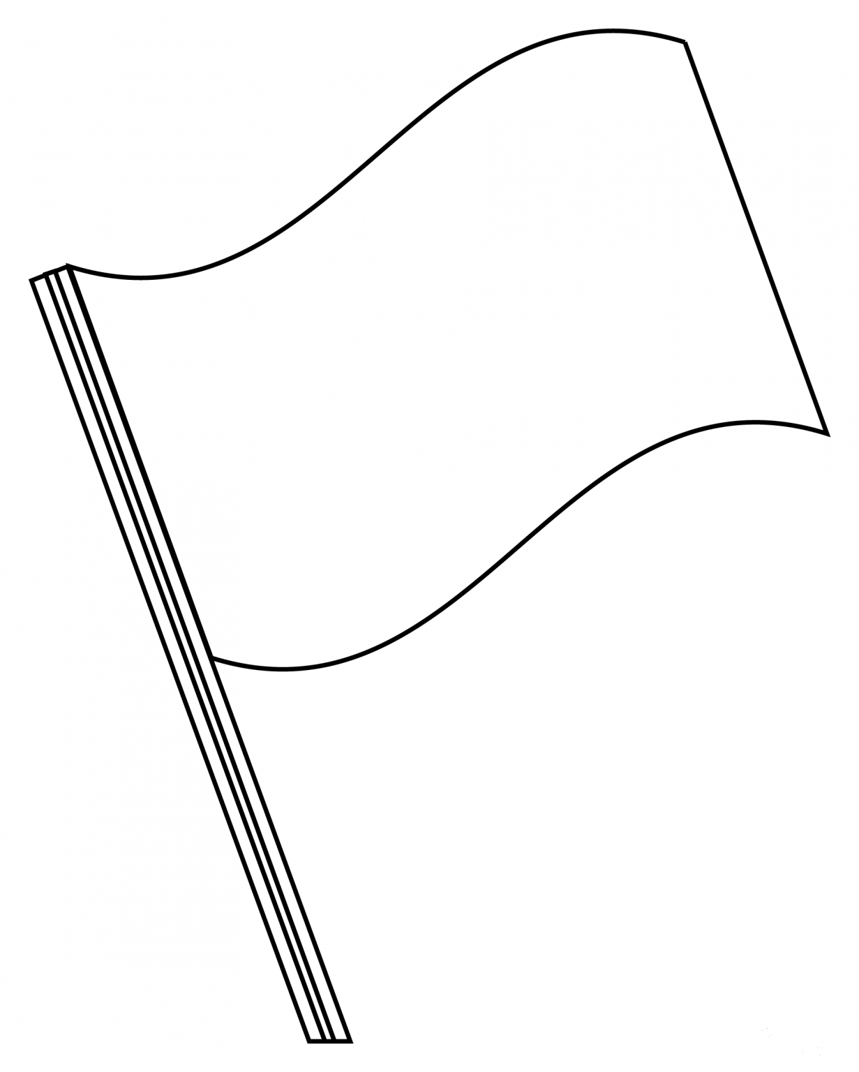 White Flag coloring page - ColouringPages