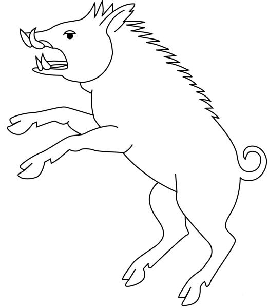 Wild Boar coloring page - ColouringPages