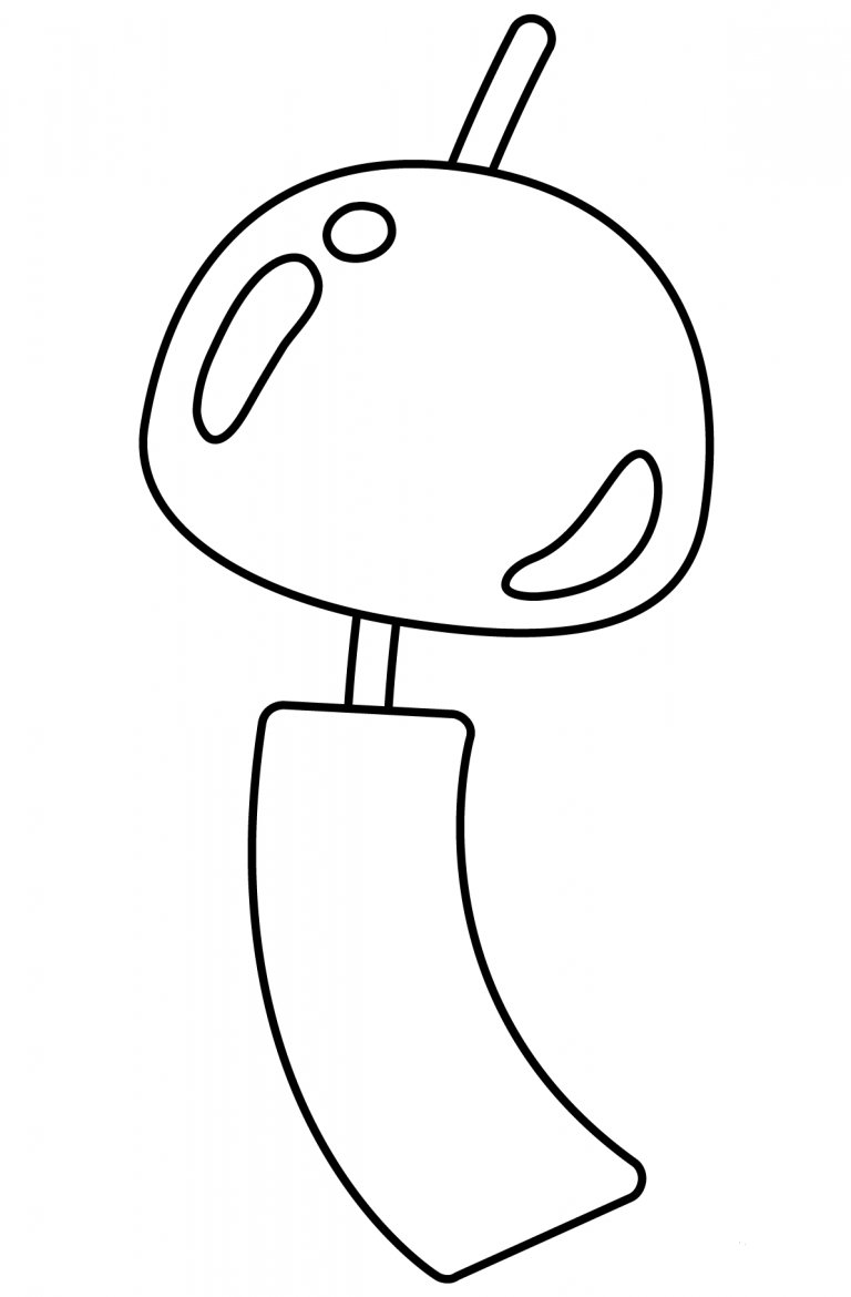 Wind Chime Emoji coloring page - ColouringPages
