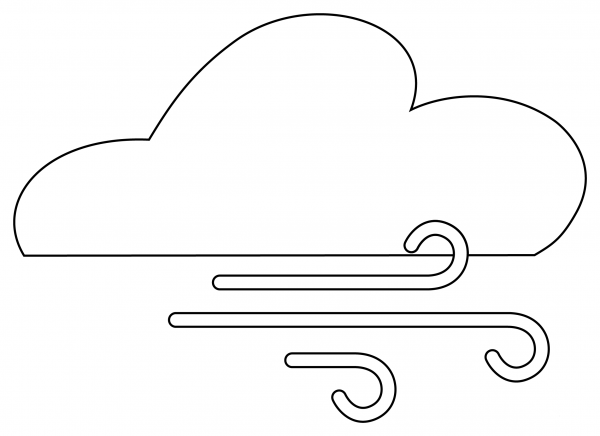 Wind coloring page - ColouringPages