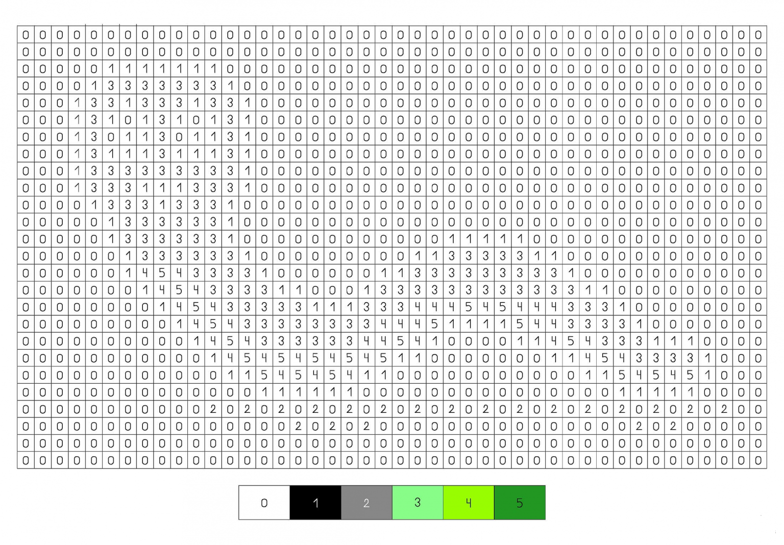 Worm Color by Number - ColouringPages