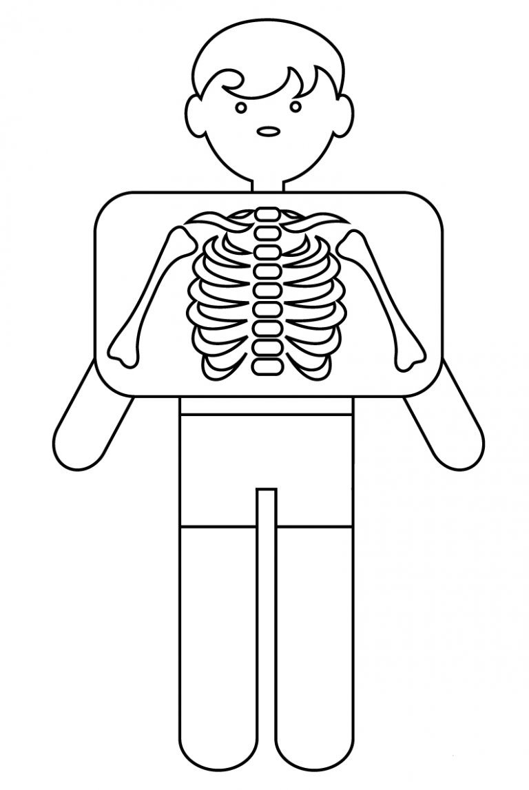 X Ray coloring page - ColouringPages