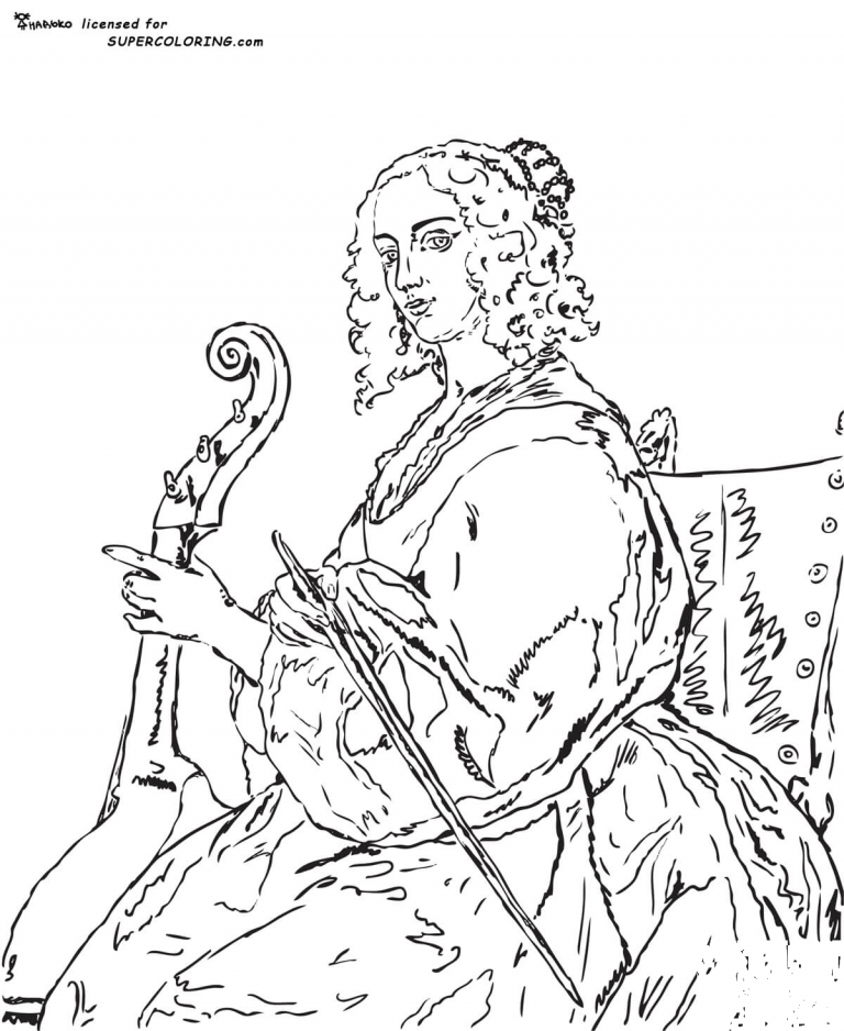 Young Woman Playing a Viola Da Gamba Giclee by Anthony van Dyck ...