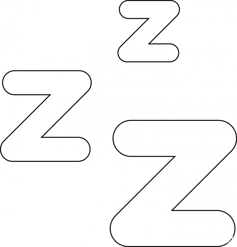 Zzz Emoji coloring page - ColouringPages