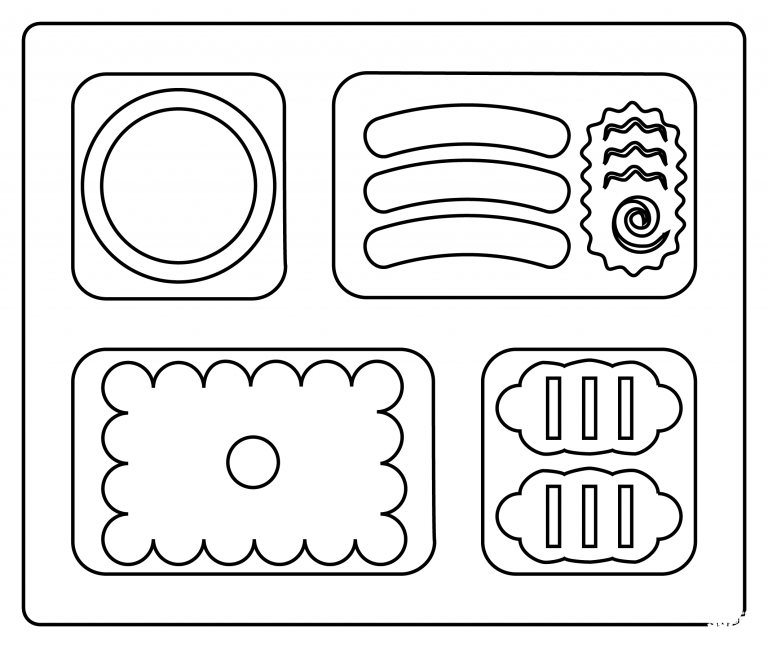 Bento Box coloring page - ColouringPages