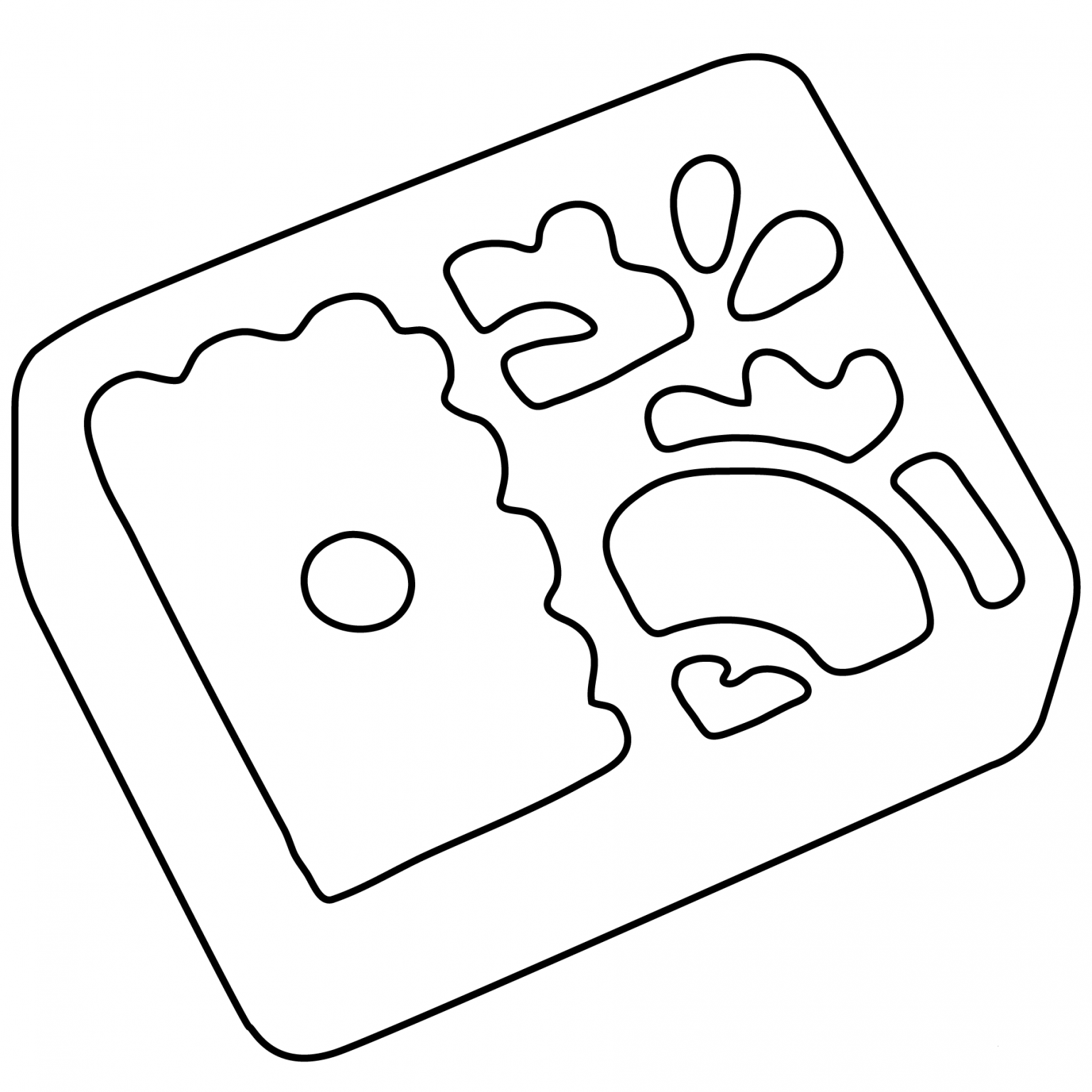 Bento Box Emoji coloring page - ColouringPages