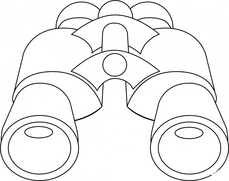 Binoculars coloring page - ColouringPages