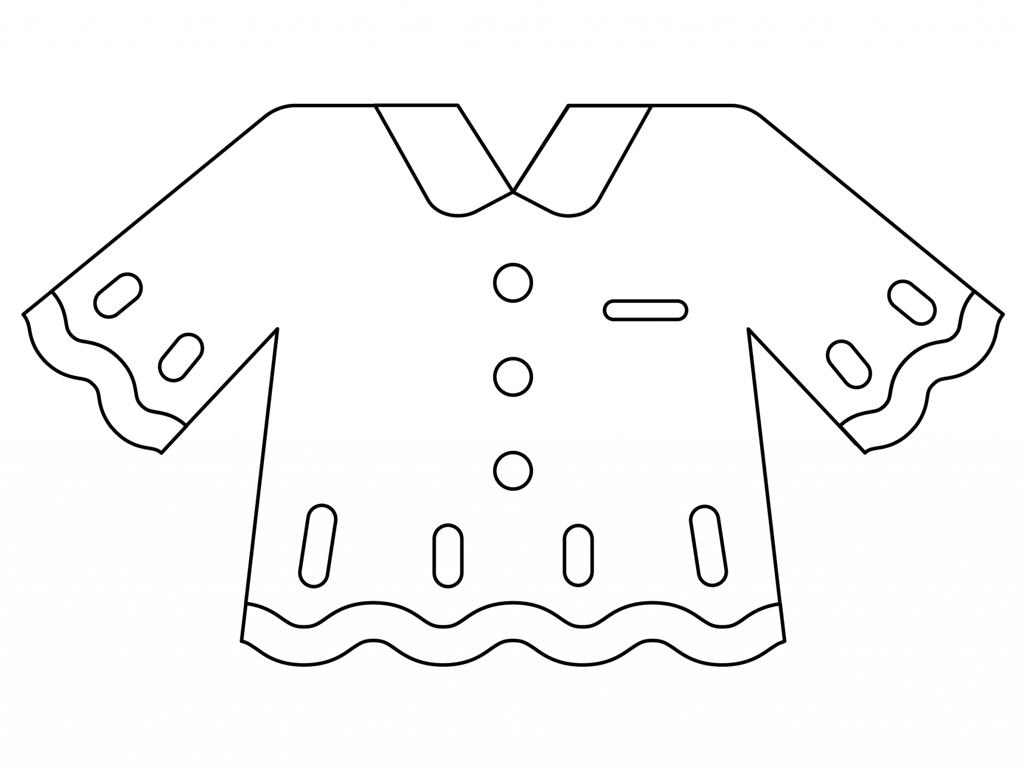 Blouse coloring page - ColouringPages