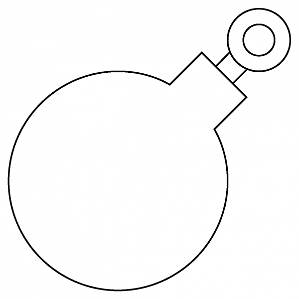 Bomb Emoji coloring page - ColouringPages