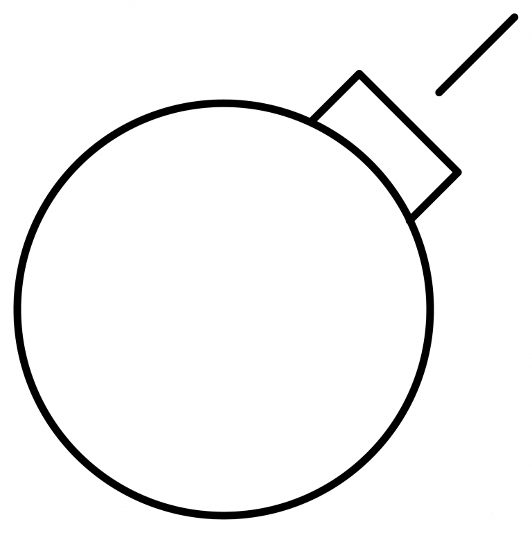 Bomb Emoji coloring page - ColouringPages