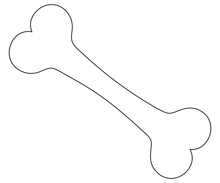 Bone coloring page - ColouringPages