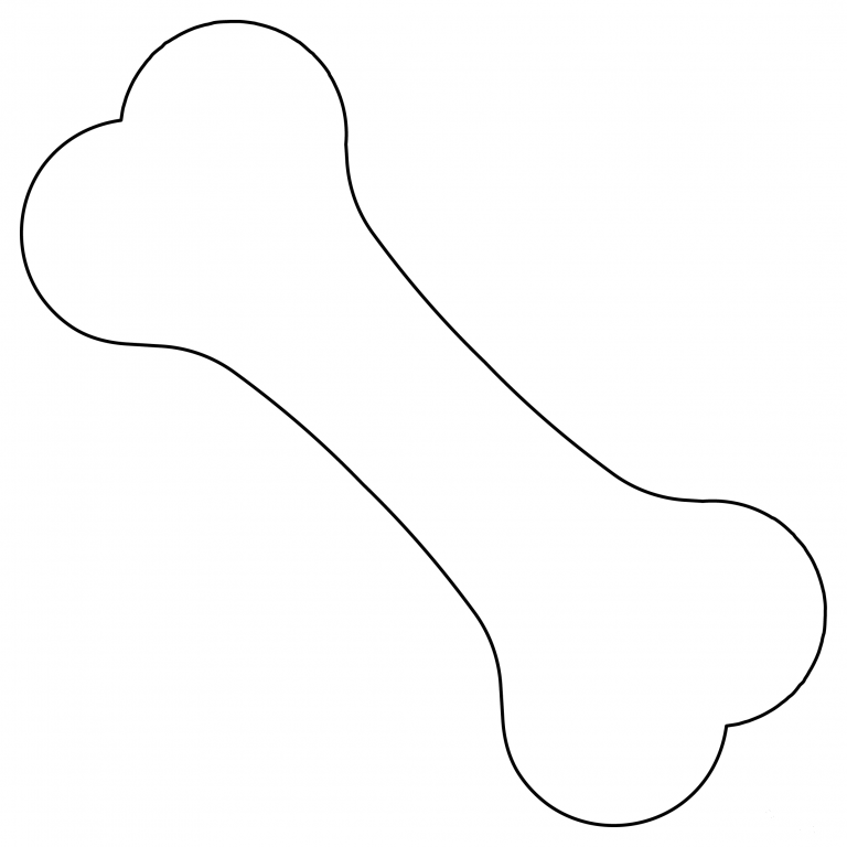 Bone coloring page - ColouringPages