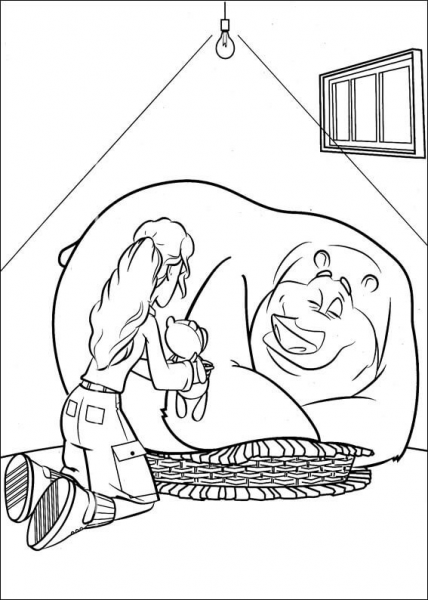 Boog Is Sleeping In The Garage coloring page - ColouringPages