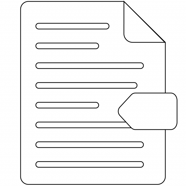 Bookmark Tab Emoji coloring page - ColouringPages