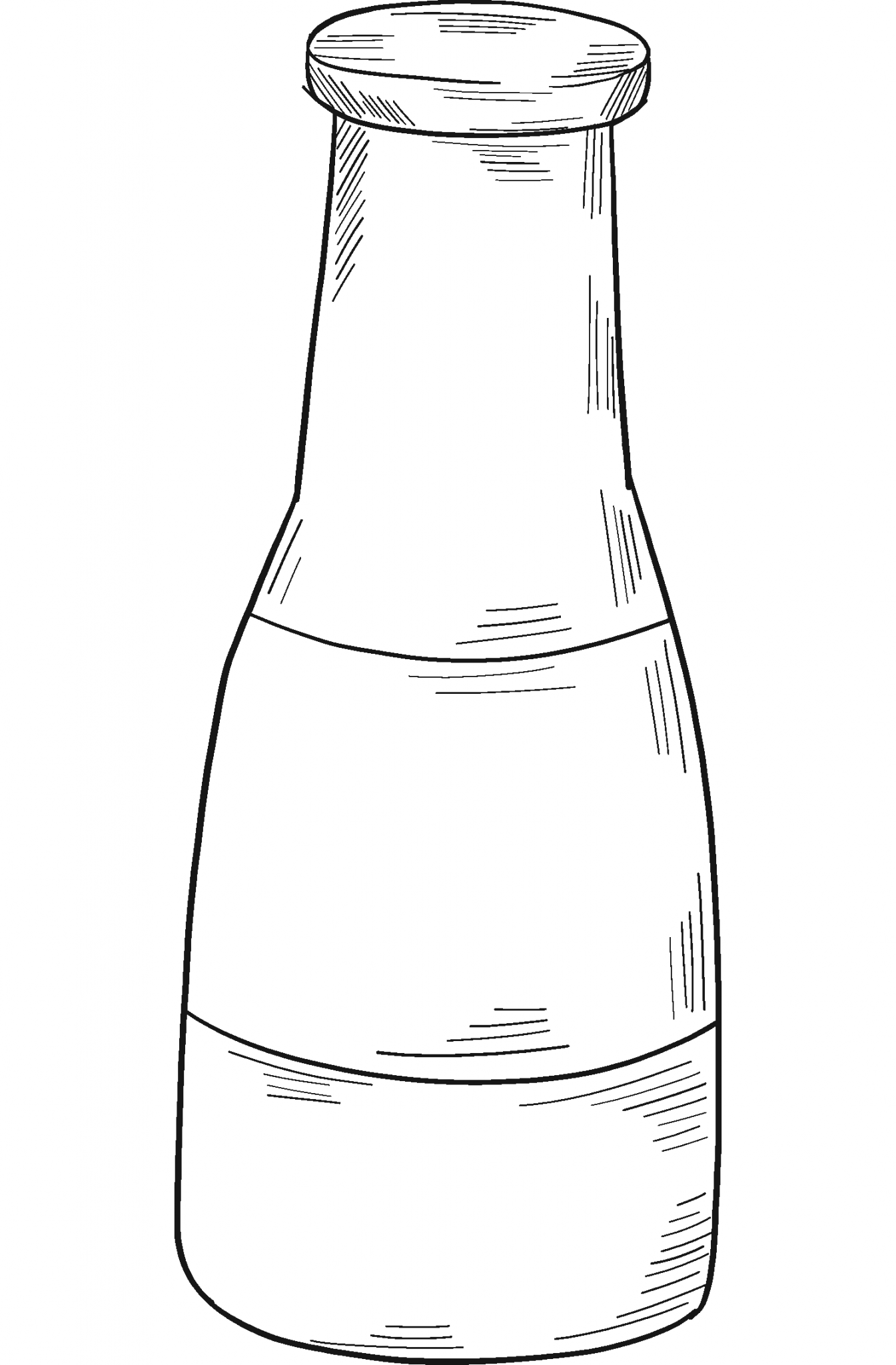 Bottle of Milk coloring page - ColouringPages