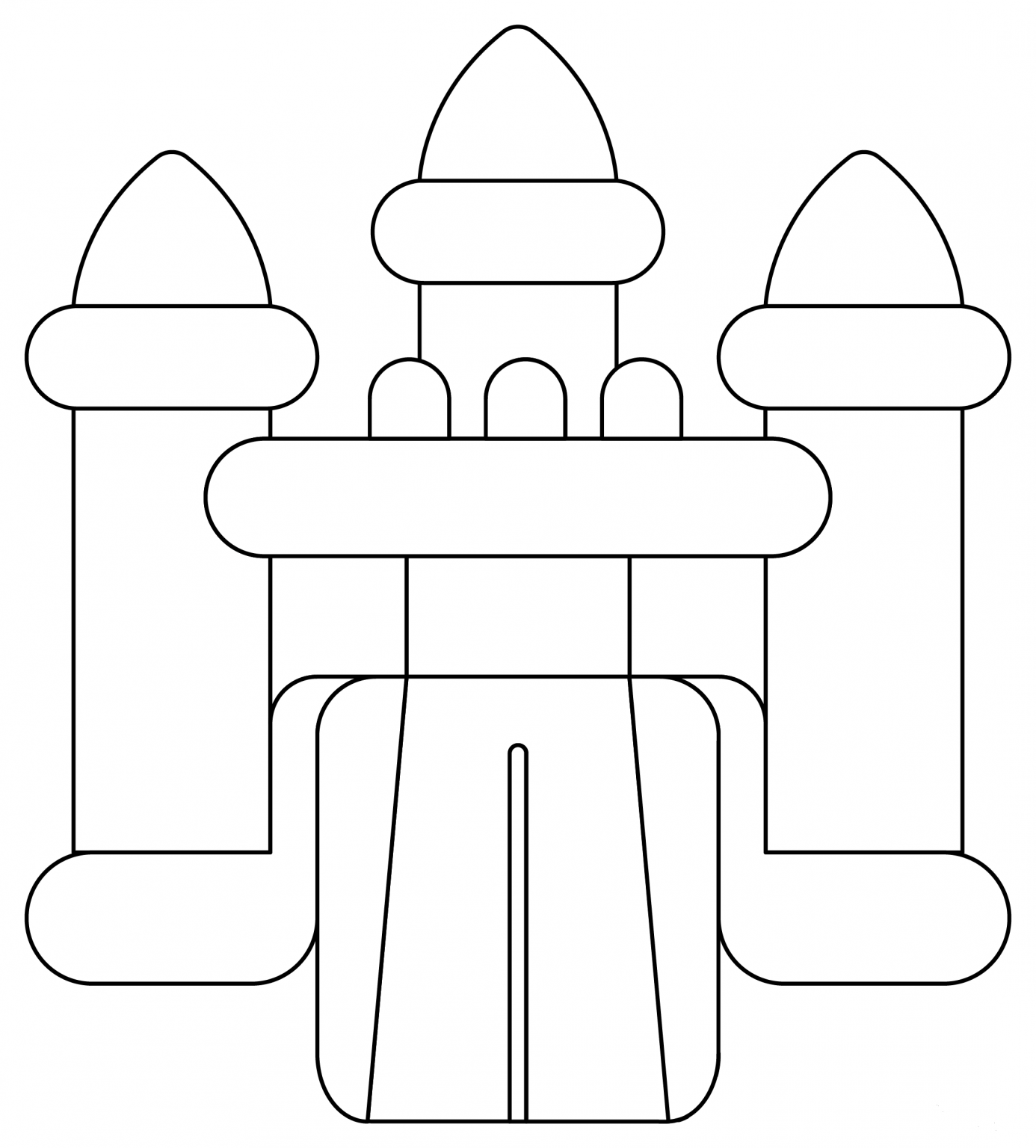 Bounce House coloring page - ColouringPages