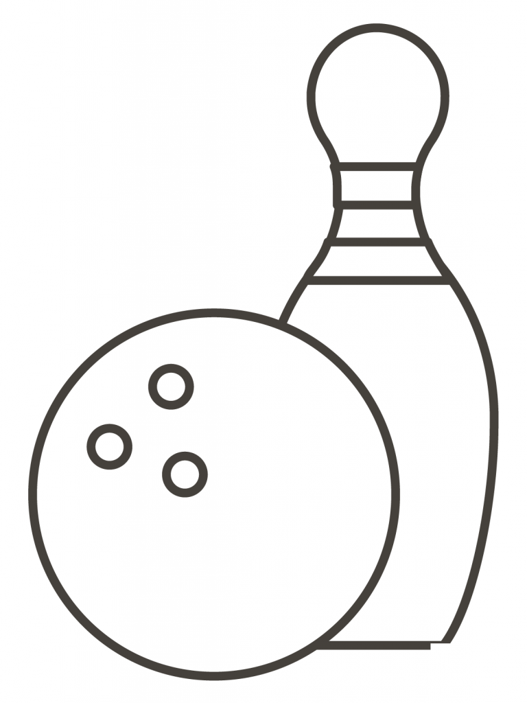 Bowling coloring page - ColouringPages