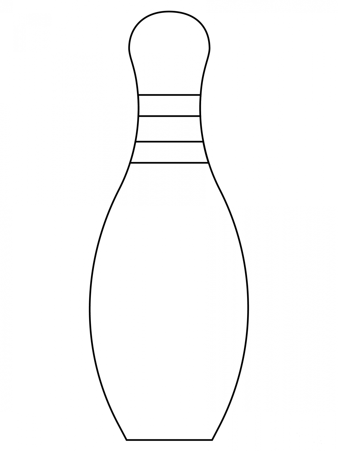 Bowling Pin coloring page - ColouringPages