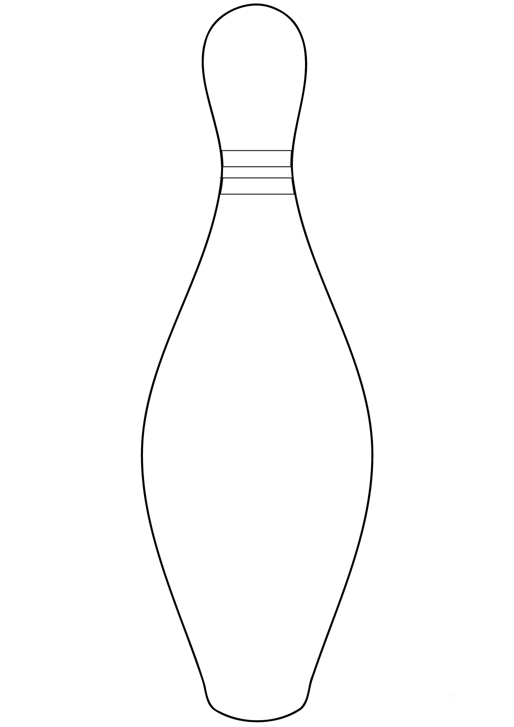Bowling Pin coloring page - ColouringPages