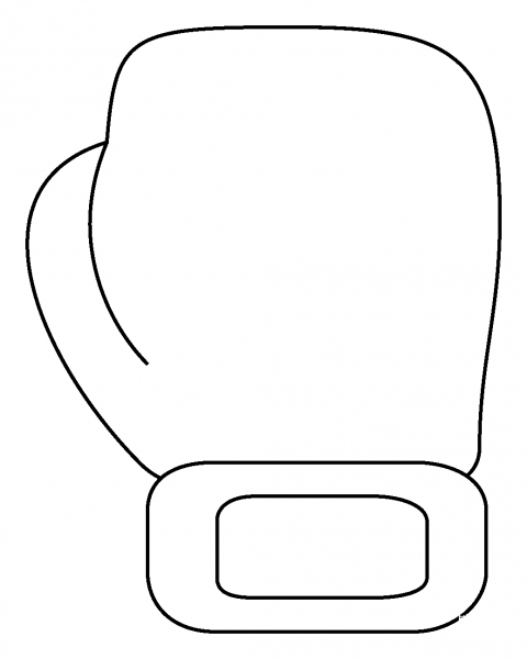 Boxing Glove Emoji coloring page - ColouringPages