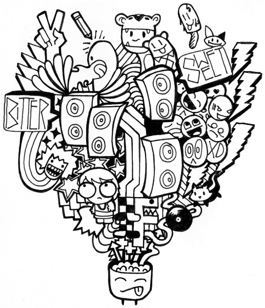 Brain Storm Doodle coloring page - ColouringPages