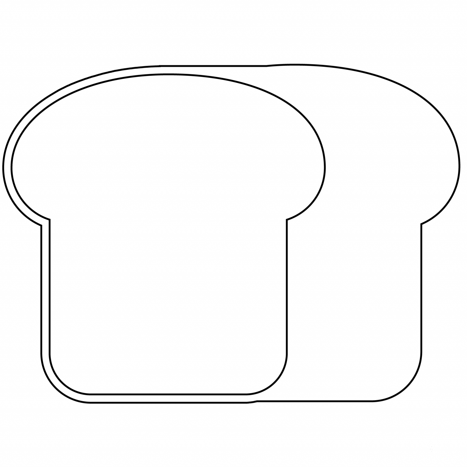 Bread Emoji coloring page - ColouringPages