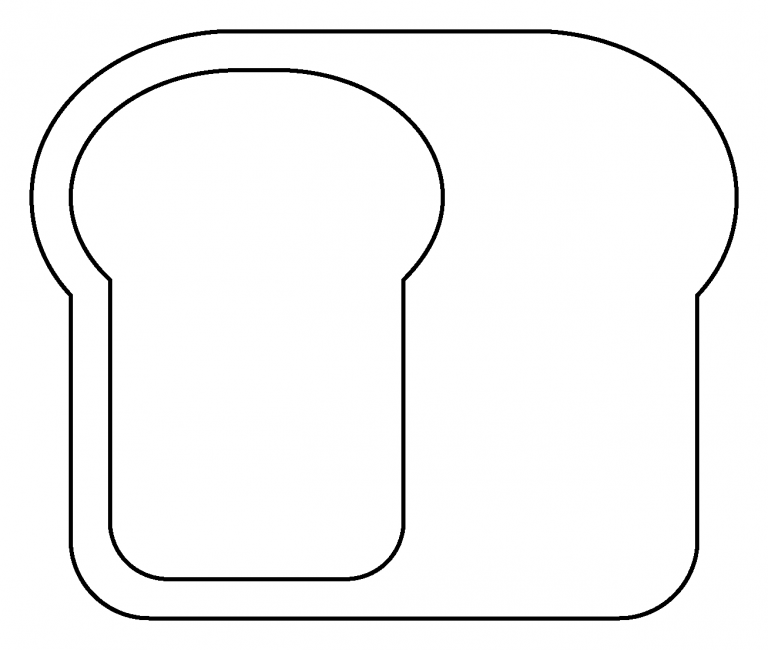 Bread Emoji coloring page - ColouringPages
