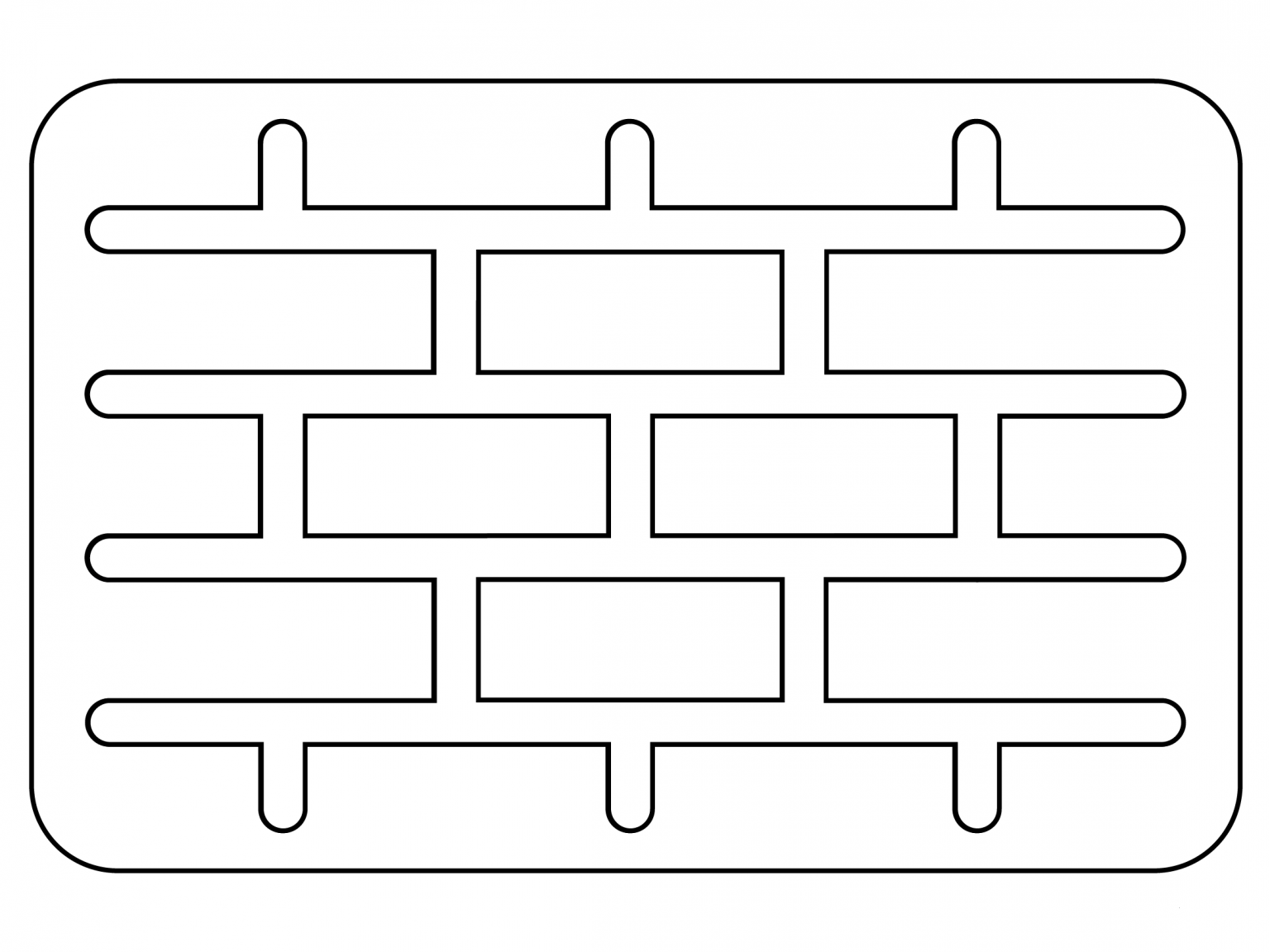 Brick Wall coloring page - ColouringPages