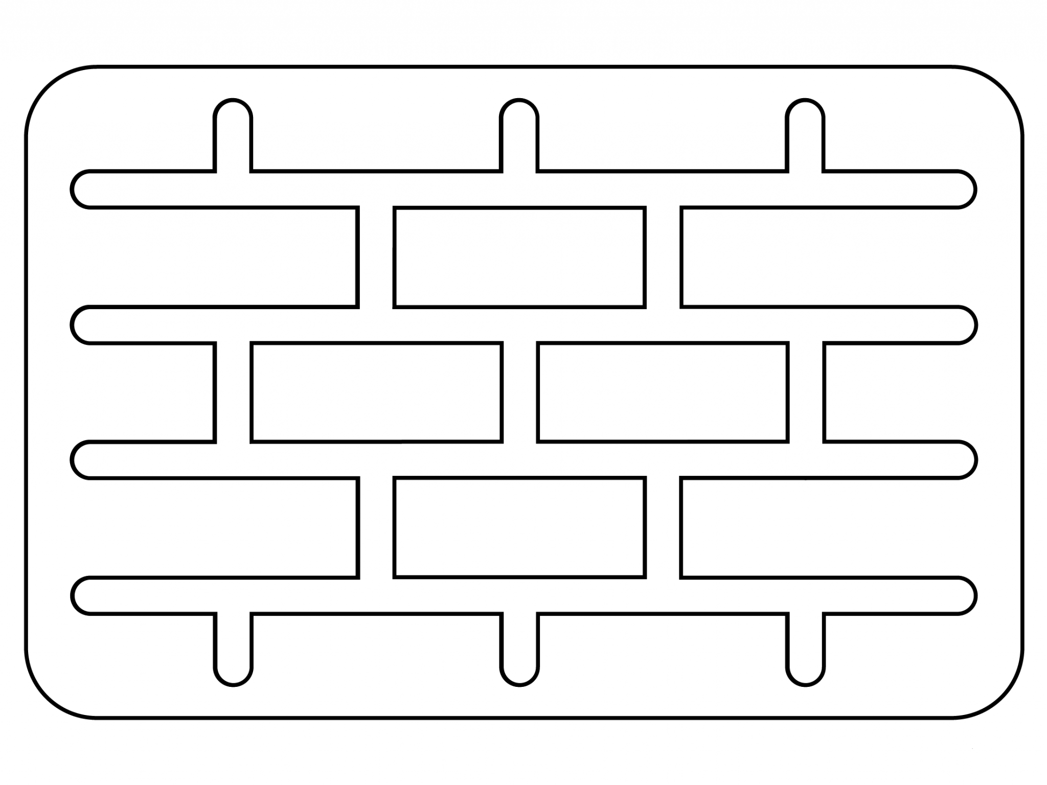 Brick Wall coloring page - ColouringPages