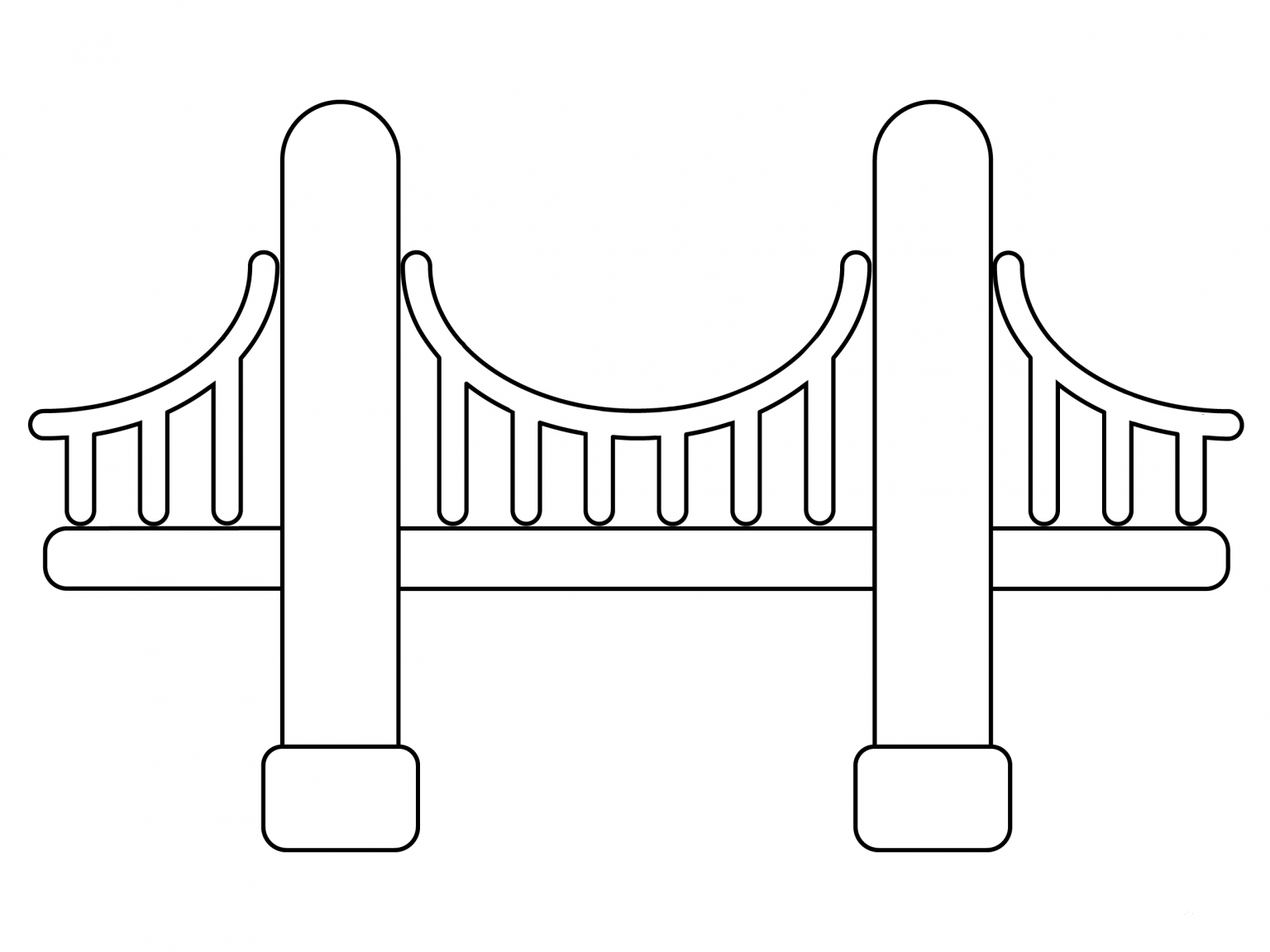 Bridge coloring page - ColouringPages