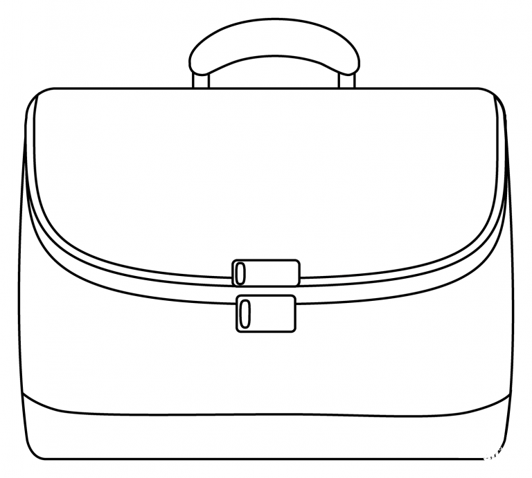 Briefcase Emoji coloring page - ColouringPages