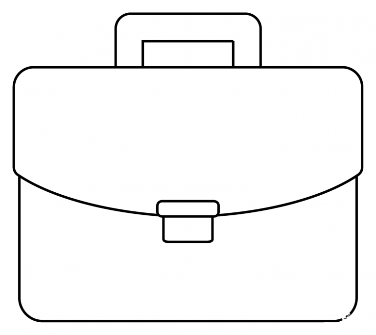 Briefcase Emoji coloring page - ColouringPages