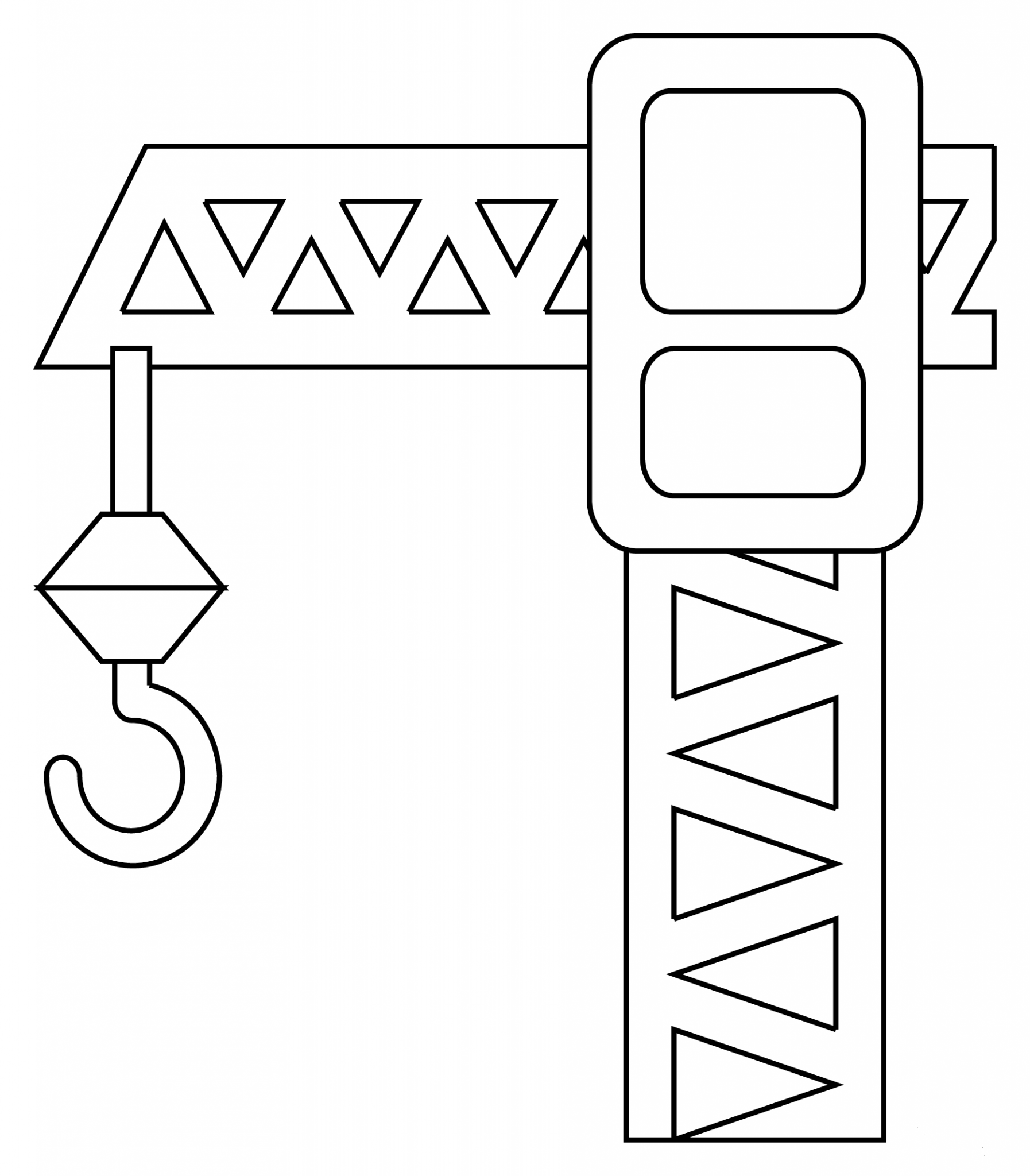 Building Construction coloring page - ColouringPages