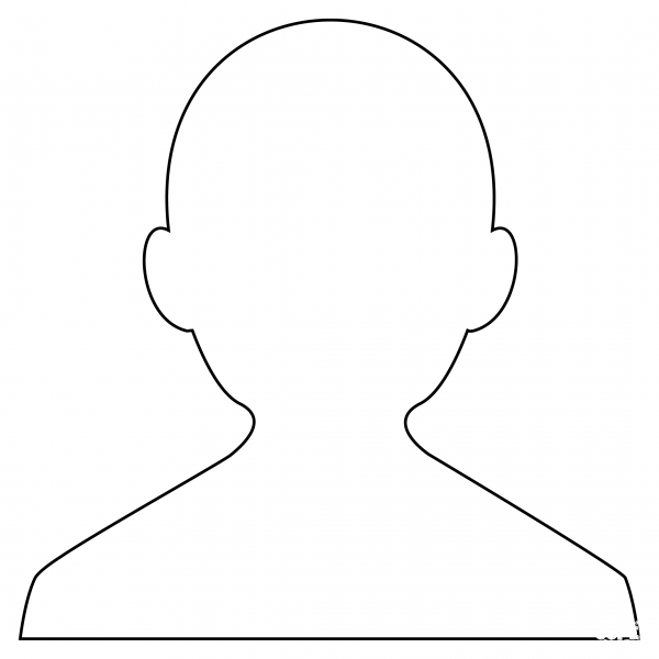 Bust in Silhouette coloring page - ColouringPages