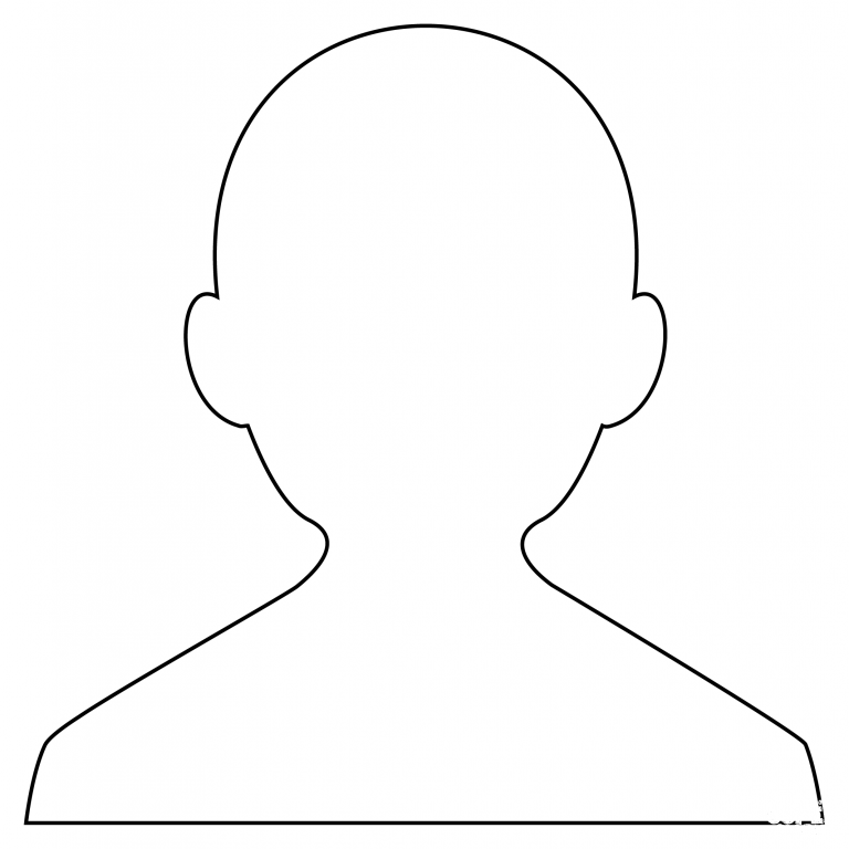 Bust in Silhouette coloring page - ColouringPages