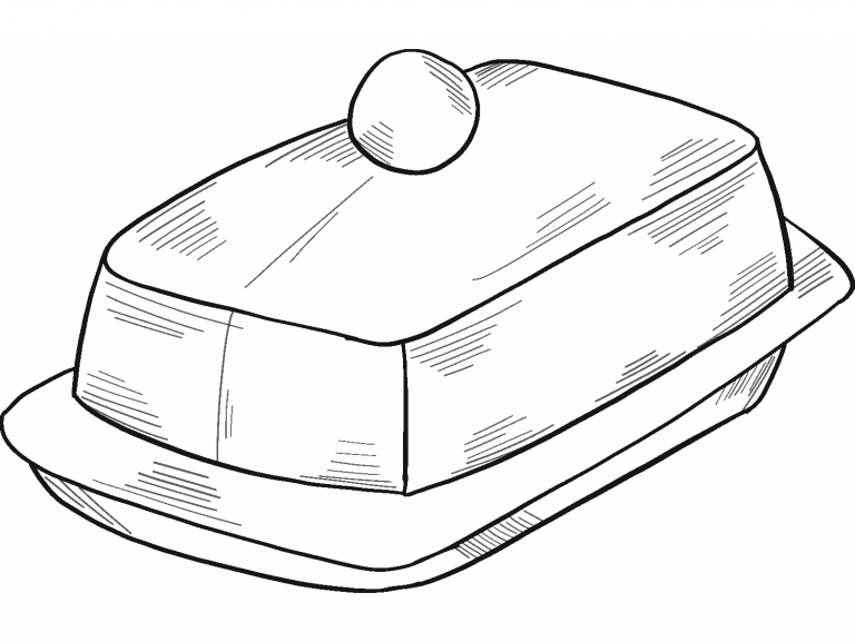 Butter Dish coloring page - ColouringPages