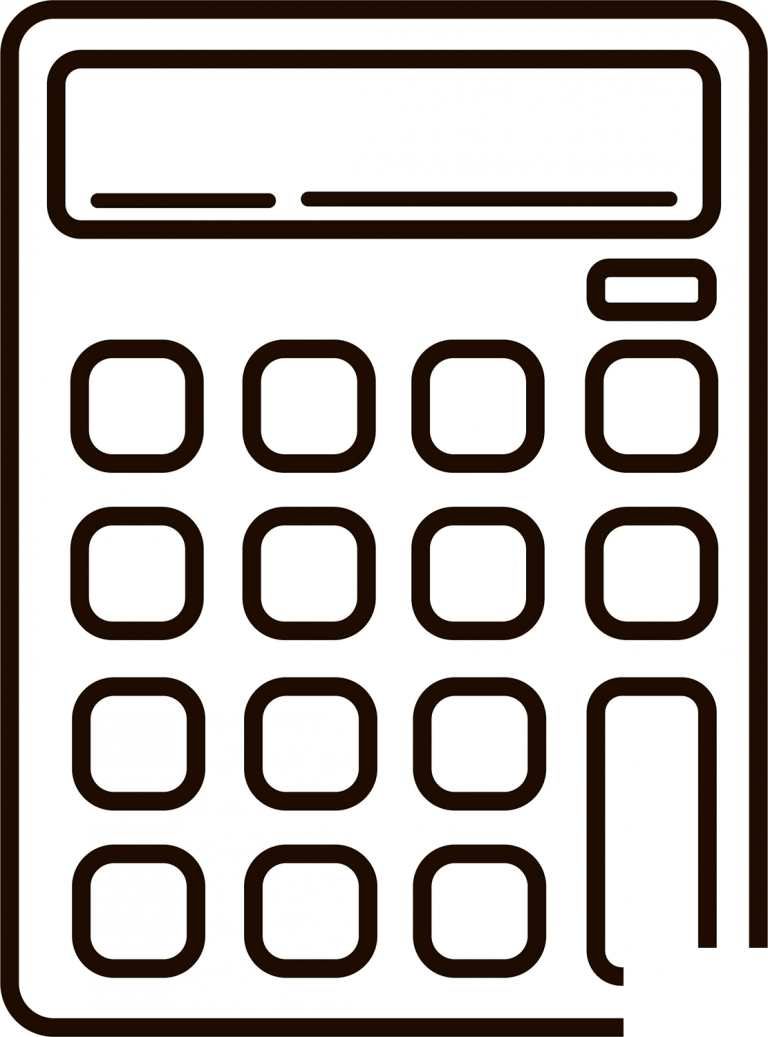 Calculator coloring page - ColouringPages