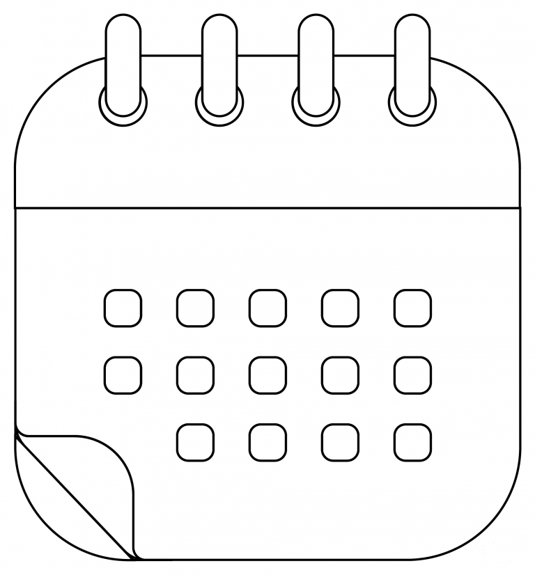 Calendar coloring page - ColouringPages