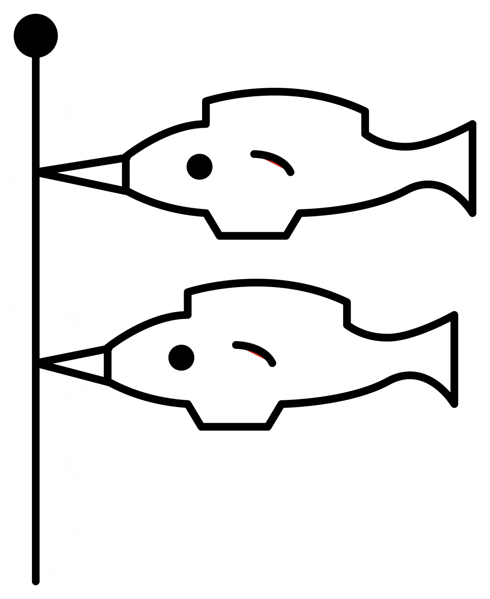 Carp Streamer Emoji coloring page - ColouringPages