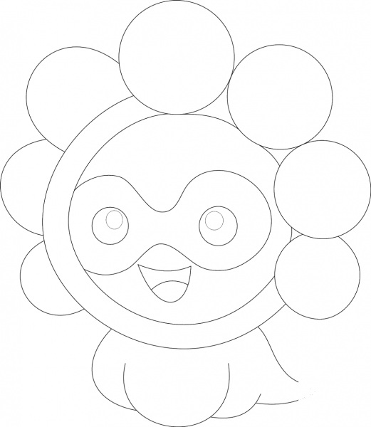 Castform in Sunny Form coloring page - ColouringPages