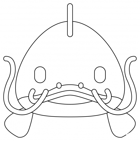 Catfish coloring page - ColouringPages