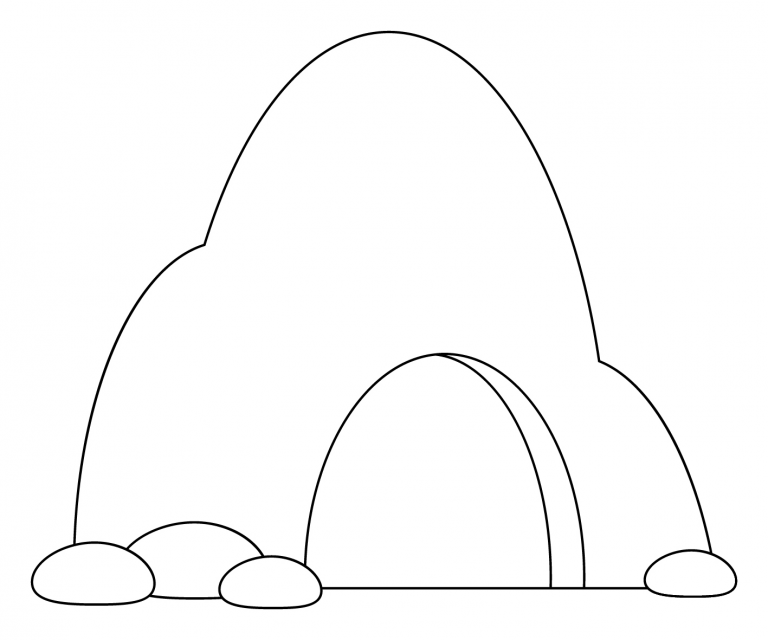 Caves coloring page - ColouringPages